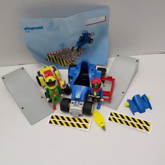 Playmobil | Toys | Playmobil Lot Bundle Racing Cars Figure Ramp 481 ...
